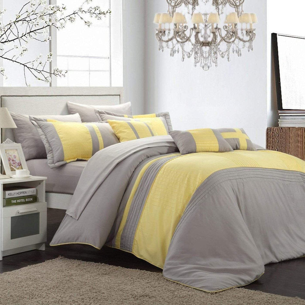 Chic Home Fiesta 10 Piece Color Block Comforter Set Bedding – Chic Home ...